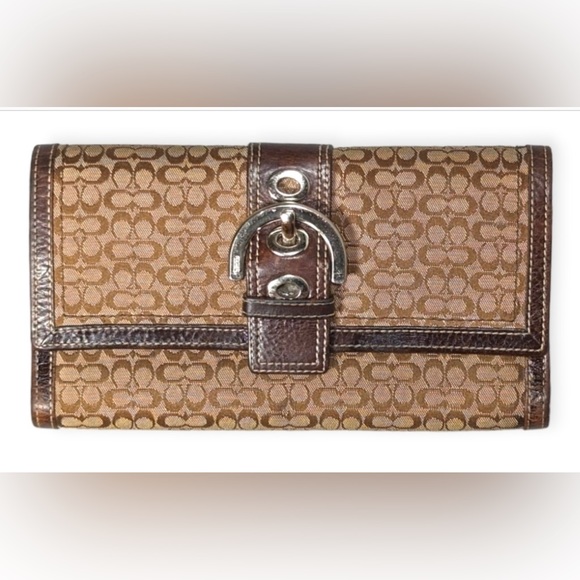 Coach | Bags | Coach Trifold Wallet Signature Mini C | Poshmark